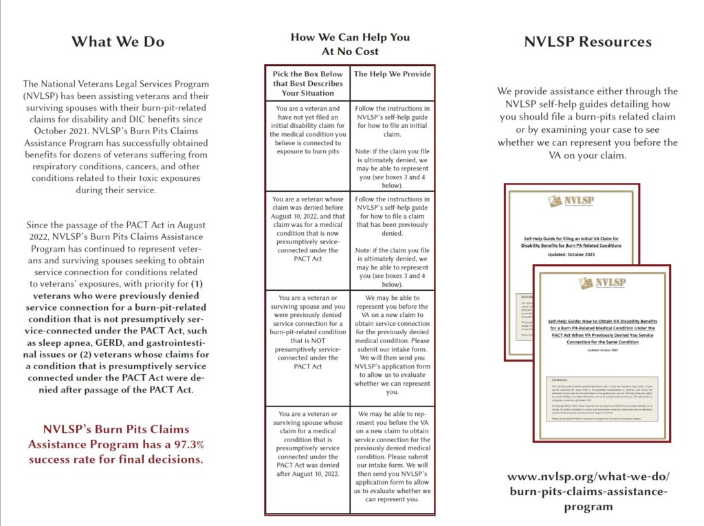 NATIONAL VETERANS LEGAL SERVICES PROGRAM (NVLSP) - Stronghold Freedom ...